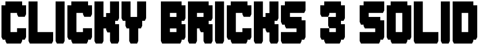 Clicky Bricks 3 Solid - 字酷网