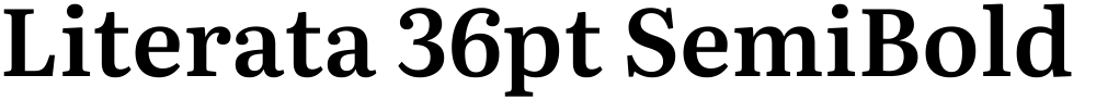 Literata 36pt SemiBold - 字酷网