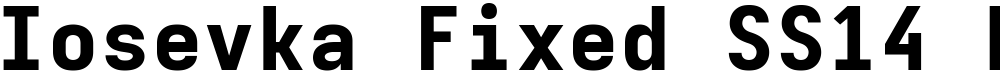 Iosevka Fixed SS14 HvEx - 字酷网