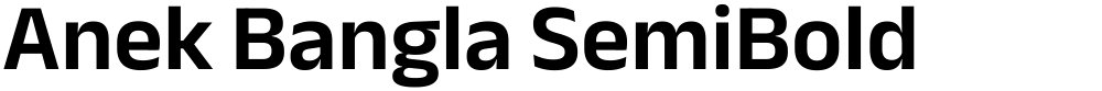 Anek Bangla SemiBold - 字酷网