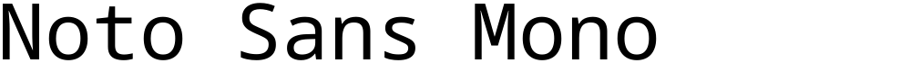 Noto Sans Mono - 字酷网