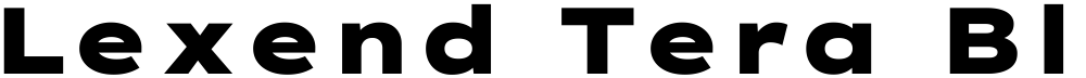 Lexend Tera Black - 字酷网