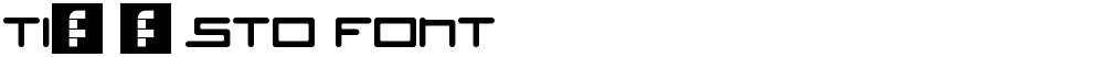 Ti√´sto Font - 字酷网