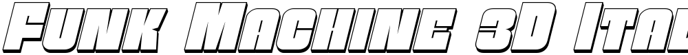 Funk Machine 3D Italic - 字酷网
