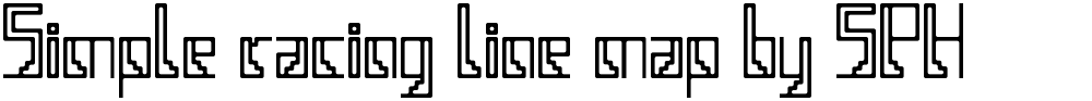 Simple racing line map by SPH - 字酷网