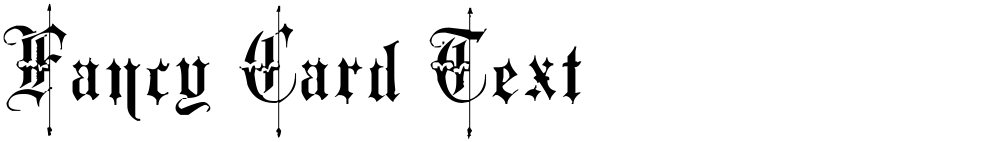 Fancy Card Text - 字酷网