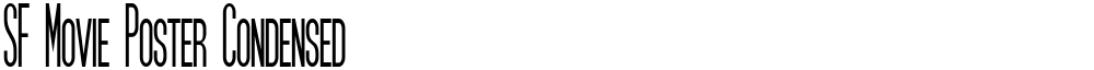 SF Movie Poster Condensed - 字酷网