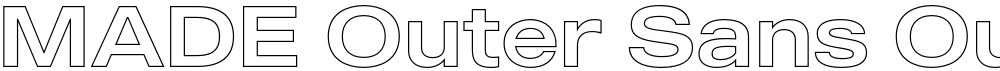 MADE Outer Sans Outline - 字酷网