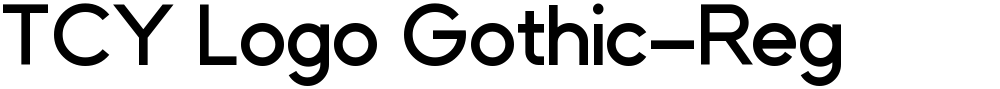 TCY Logo Gothic-Reg - 字酷网